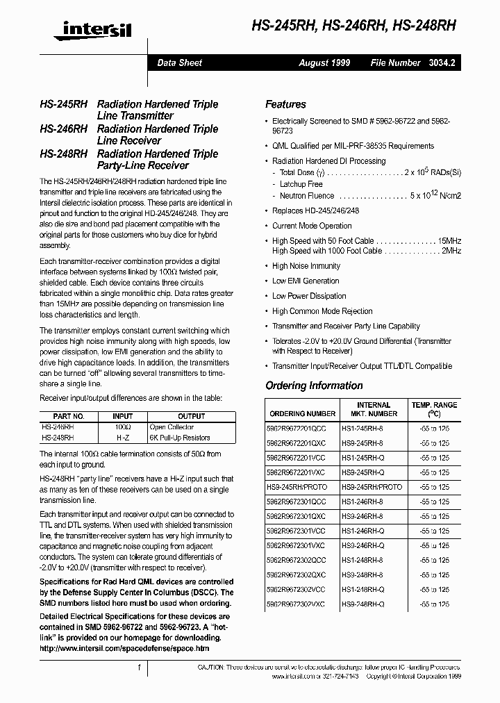 HS-246RH_135525.PDF Datasheet Download --- IC-ON-LINE