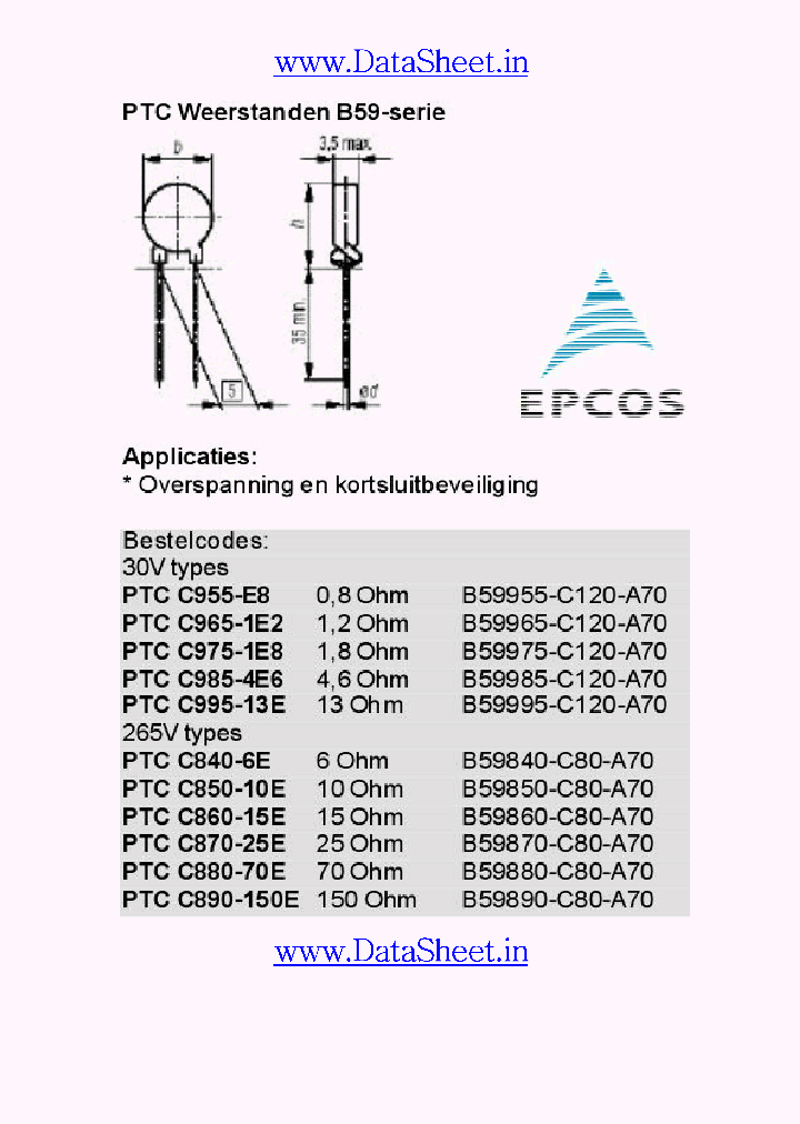 PTC-C9XX_139180.PDF Datasheet Download --- IC-ON-LINE