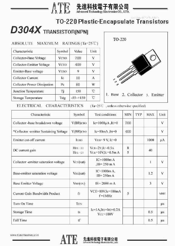 D304X_145710.PDF Datasheet Download --- IC-ON-LINE