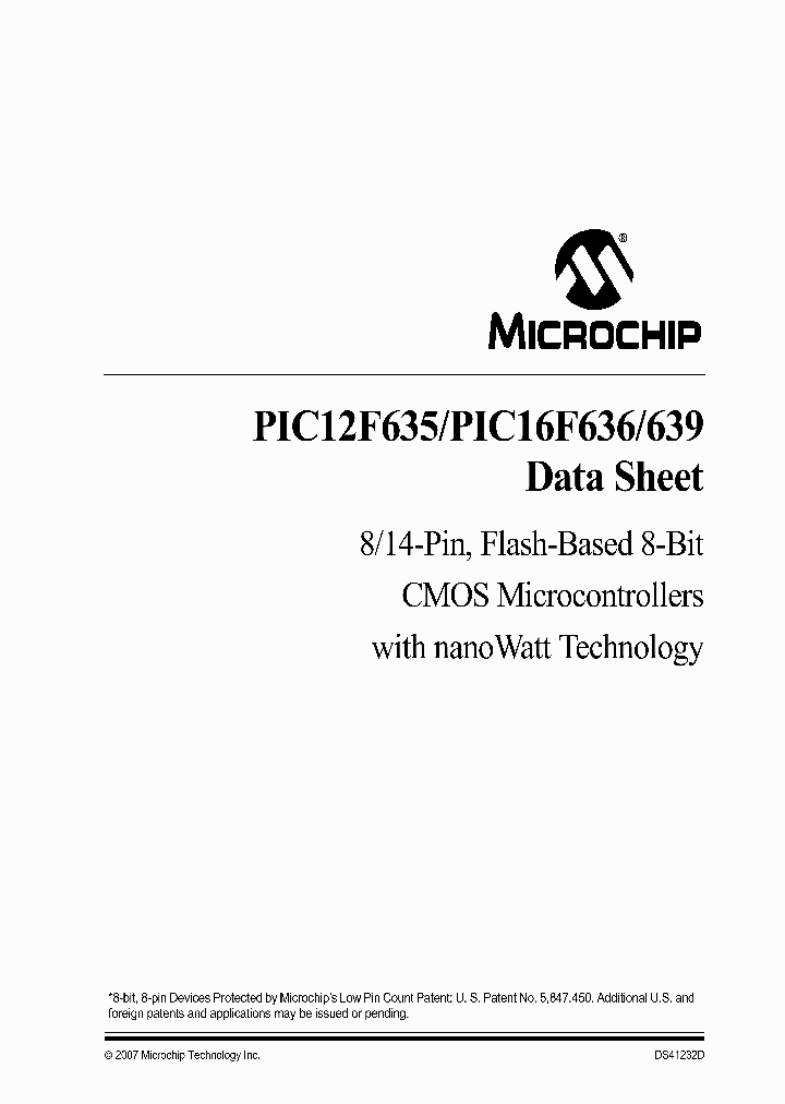 PIC12F639-EPQTP_169377.PDF Datasheet Download --- IC-ON-LINE