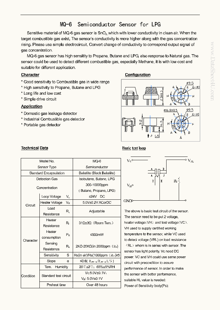 MQ-6_162544.PDF Datasheet Download --- IC-ON-LINE