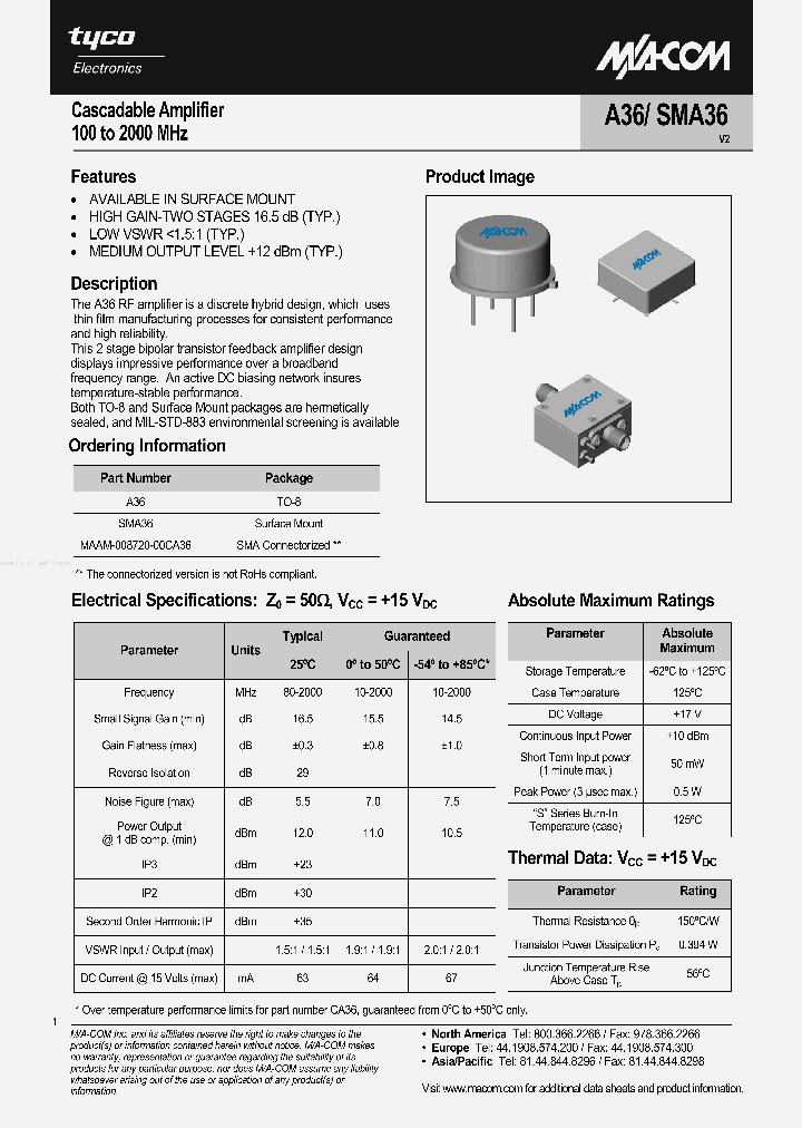 A36_165920.PDF Datasheet Download --- IC-ON-LINE