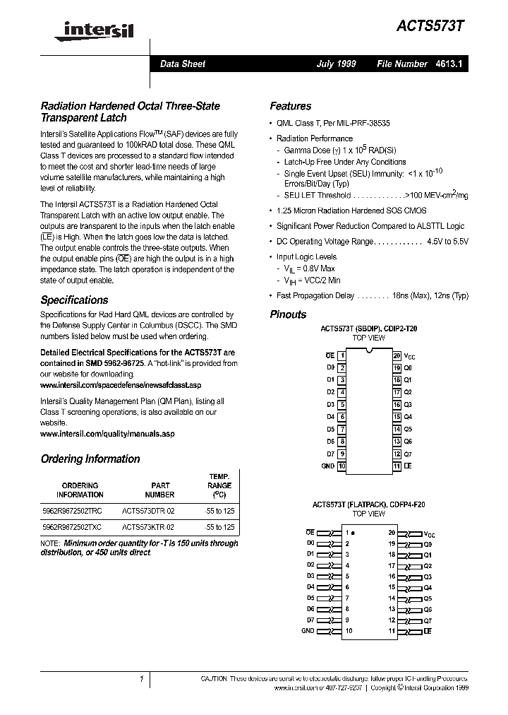 5962R9672502TRC_168006.PDF Datasheet Download --- IC-ON-LINE