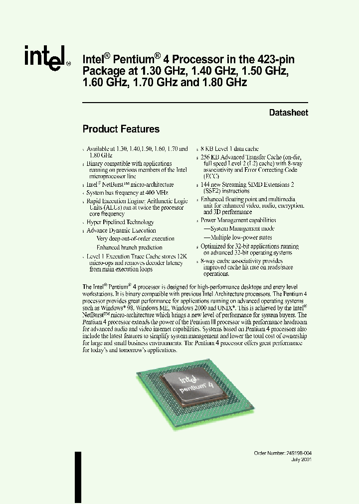 PENTIUM4-PROCESSOR_228640.PDF Datasheet Download --- IC-ON-LINE