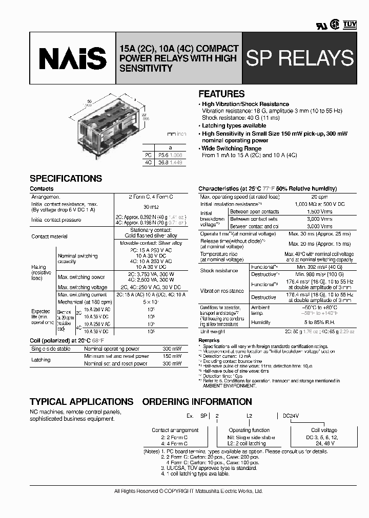 SP2-6_238801.PDF Datasheet Download --- IC-ON-LINE