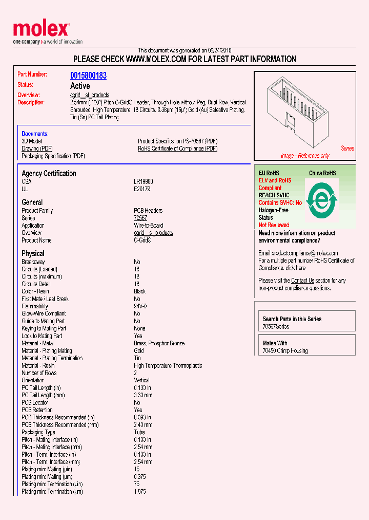 15-80-0183_262756.PDF Datasheet Download --- IC-ON-LINE