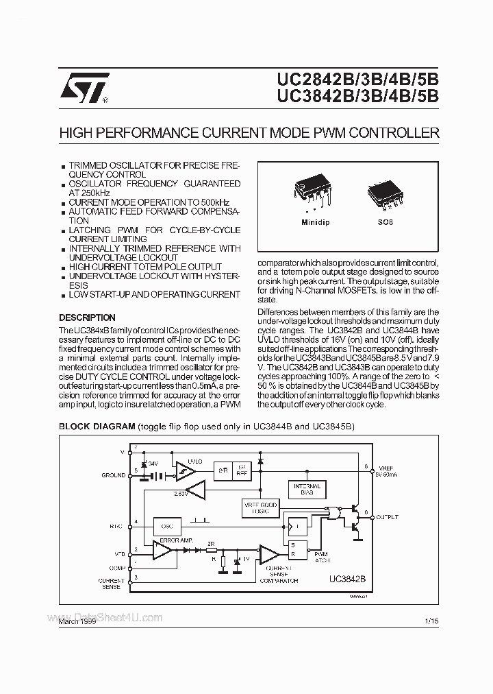 UC3842B_181138.PDF Datasheet Download --- IC-ON-LINE