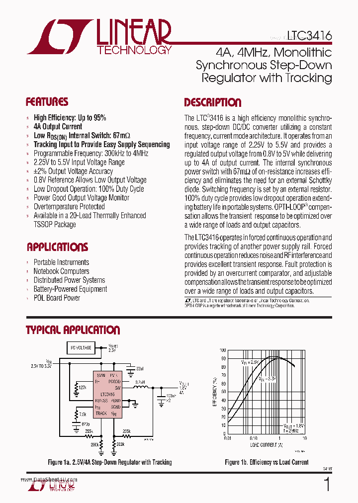 LTC3416_189758.PDF Datasheet Download --- IC-ON-LINE
