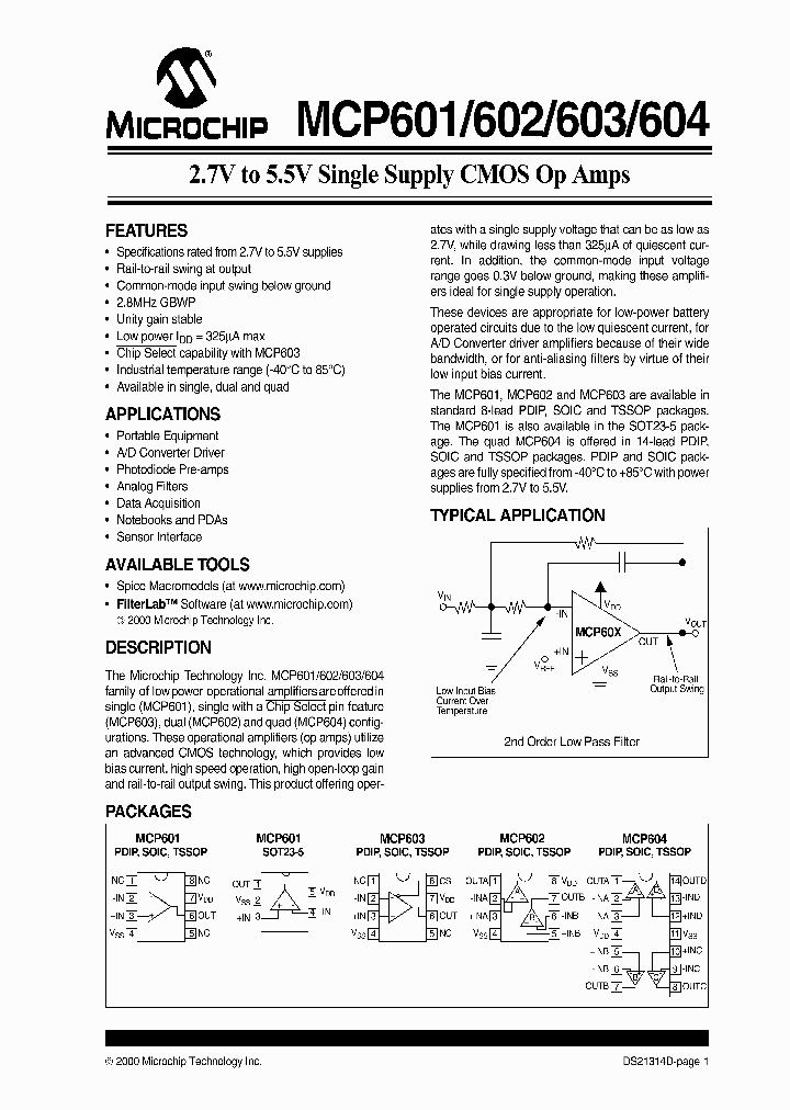 MCP602-IOT_331393.PDF Datasheet Download --- IC-ON-LINE