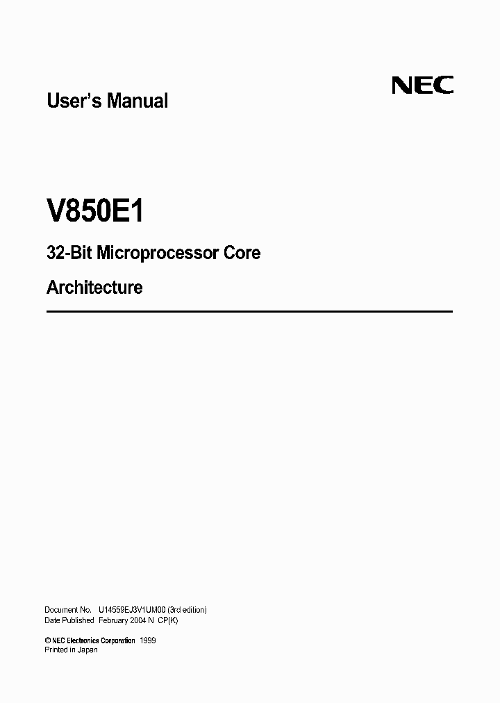 V850EMA1_399305.PDF Datasheet Download --- IC-ON-LINE