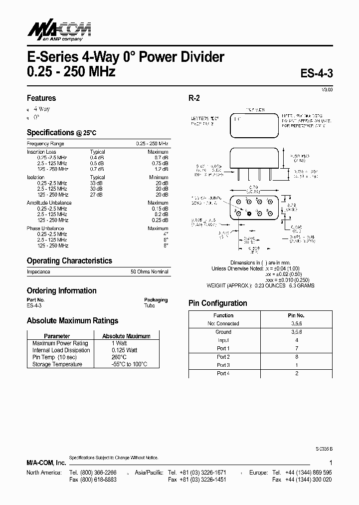ES-4-3_331813.PDF Datasheet Download --- IC-ON-LINE