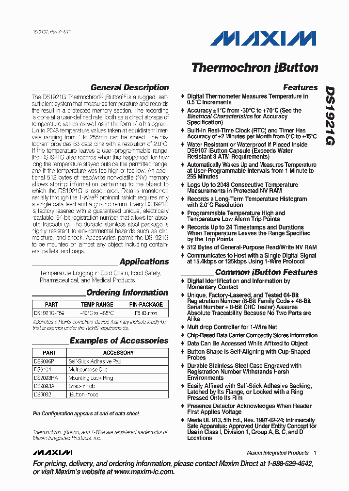 DS9092_549498.PDF Datasheet Download --- IC-ON-LINE