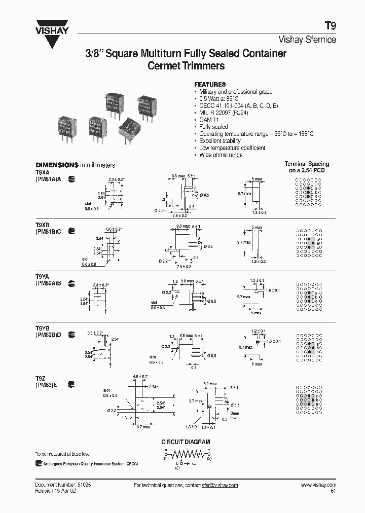 T9_256449.PDF Datasheet Download --- IC-ON-LINE