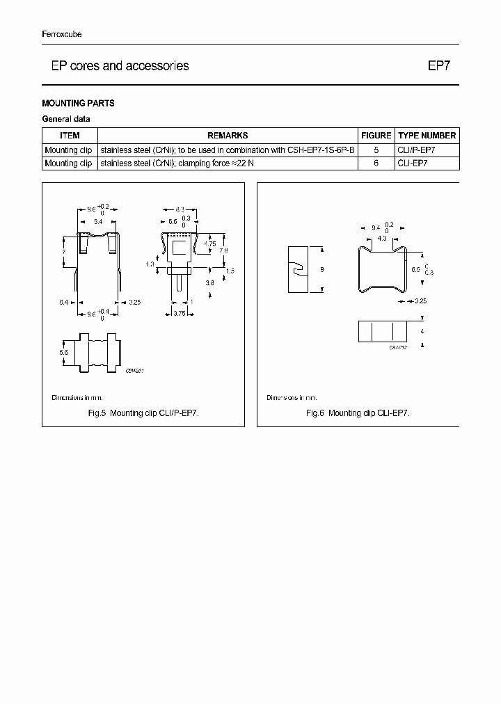 CLI-EP7_464584.PDF Datasheet Download --- IC-ON-LINE