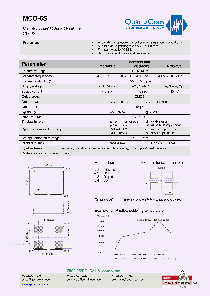 MCO-6S_239455.PDF Datasheet Download --- IC-ON-LINE