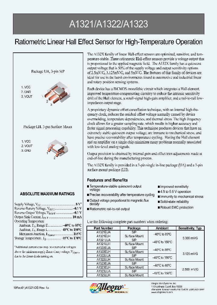 A1321_272810.PDF Datasheet Download --- IC-ON-LINE