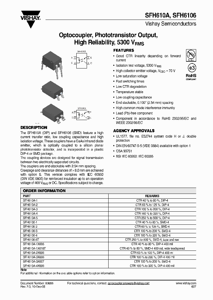 SFH6106-5T_373170.PDF Datasheet Download --- IC-ON-LINE