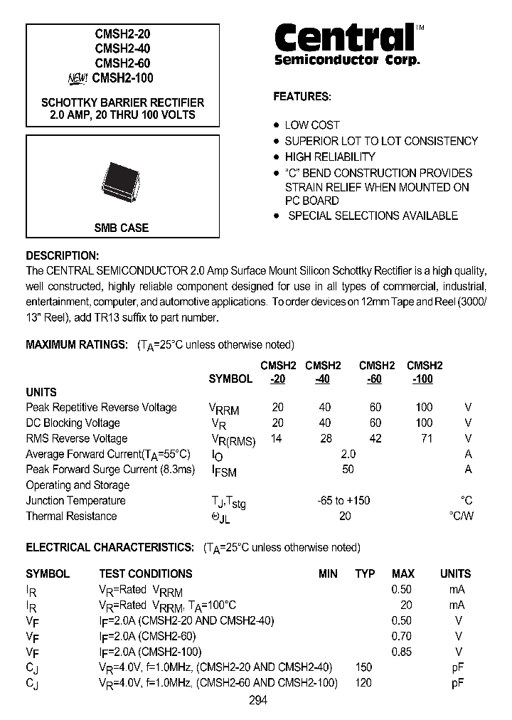 CMSH2-20-1_384798.PDF Datasheet Download --- IC-ON-LINE
