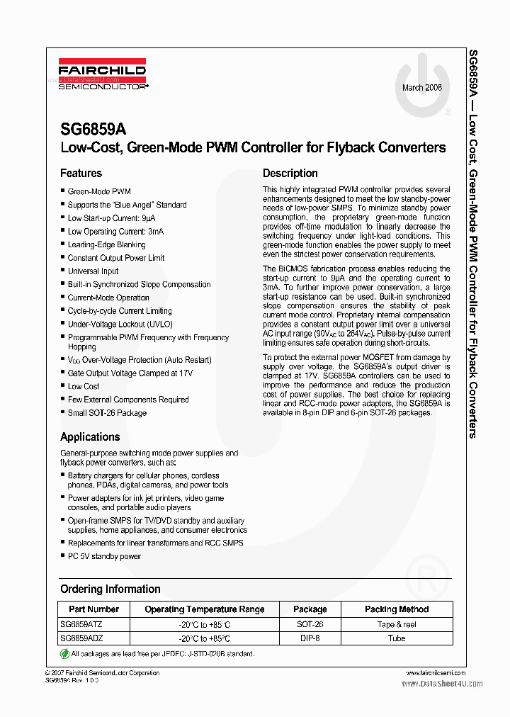 SG6859A_374925.PDF Datasheet Download --- IC-ON-LINE