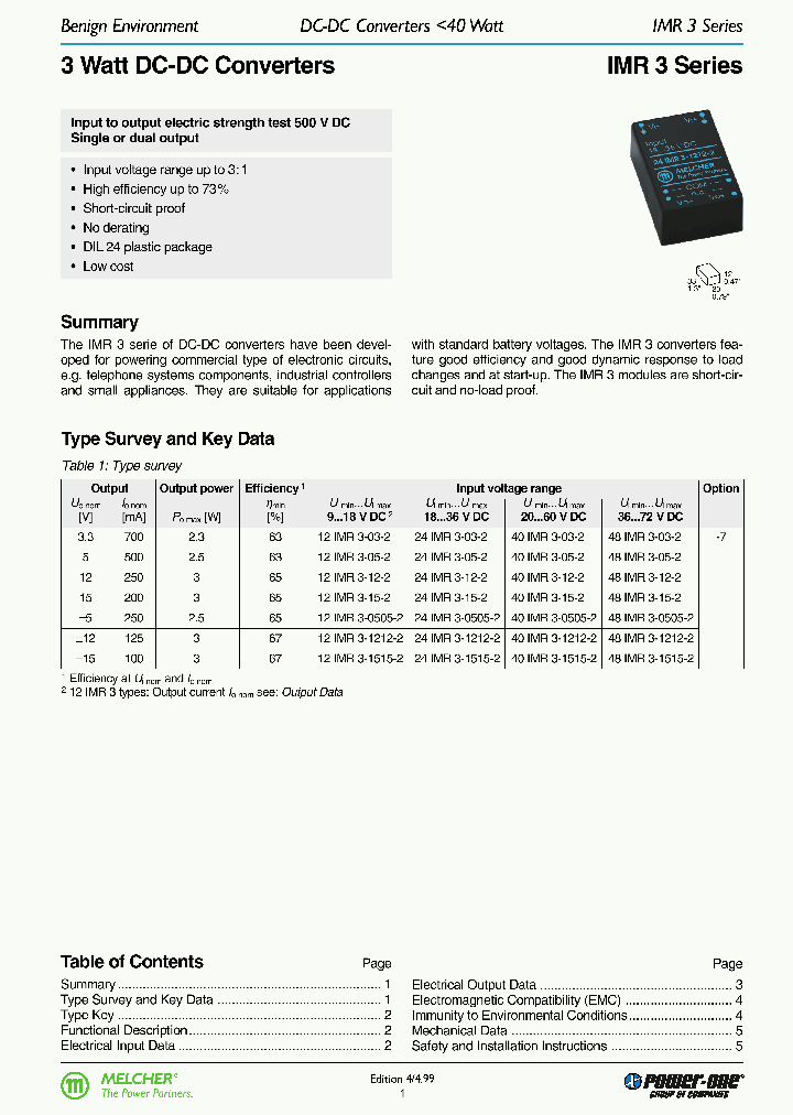40IMR3-05-2_396251.PDF Datasheet Download --- IC-ON-LINE