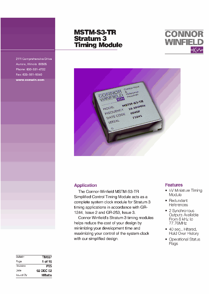 MSTM-S3-TR-89-02048M_448552.PDF Datasheet Download --- IC-ON-LINE