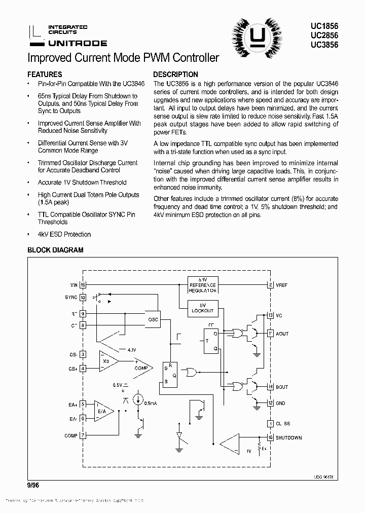 UC3856N_472355.PDF Datasheet Download --- IC-ON-LINE