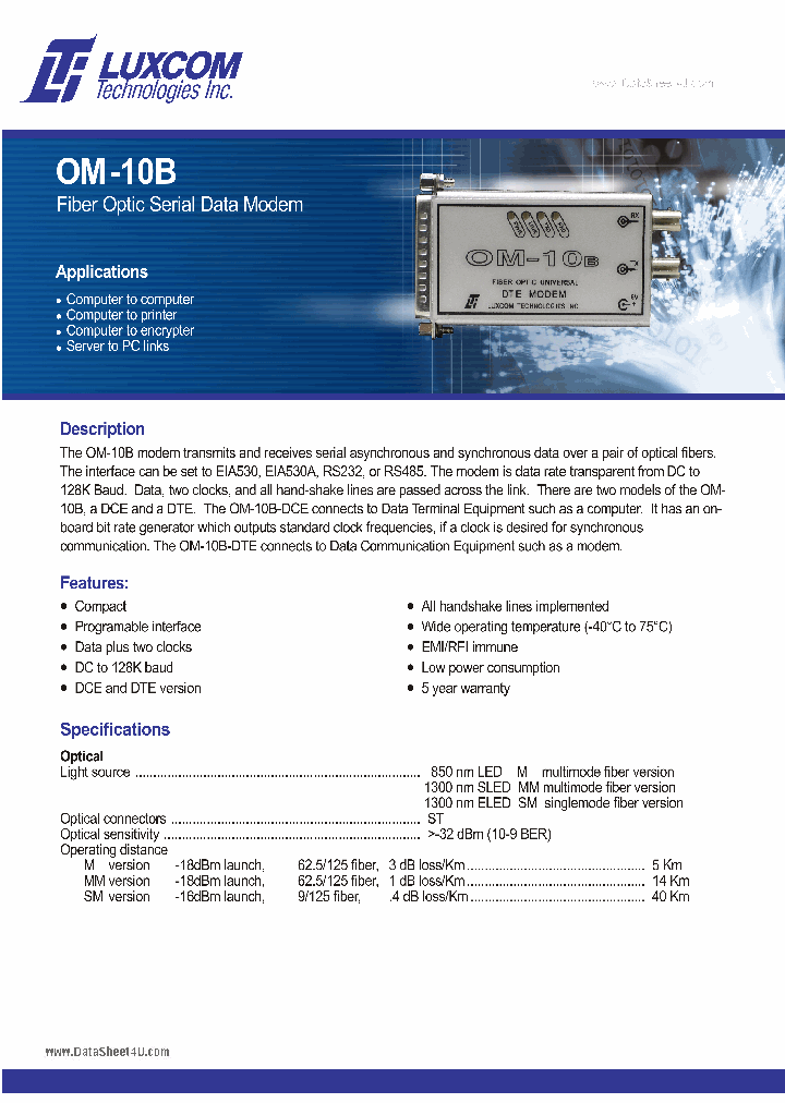OM-10B_425907.PDF Datasheet Download --- IC-ON-LINE