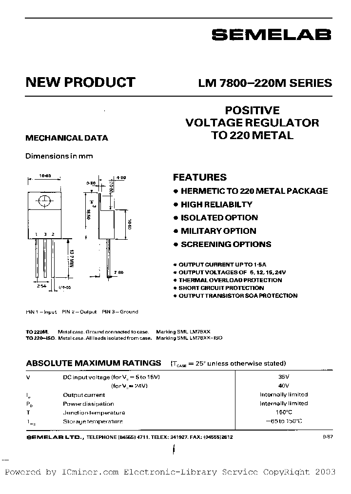 LM7824-ISO_487206.PDF Datasheet Download --- IC-ON-LINE