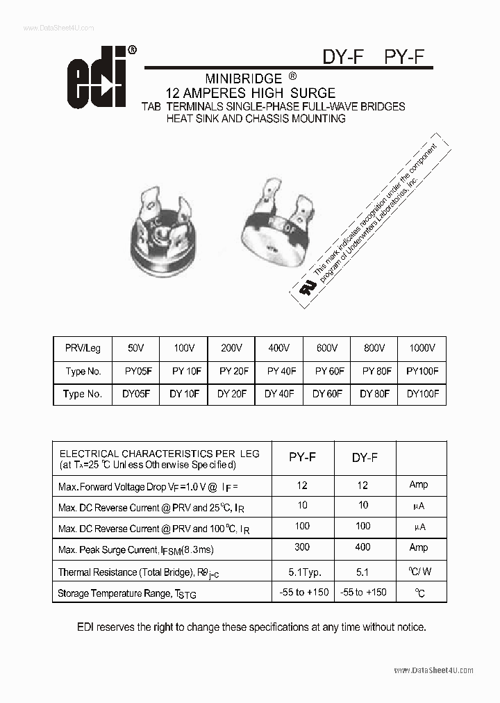PY100F_458164.PDF Datasheet Download --- IC-ON-LINE