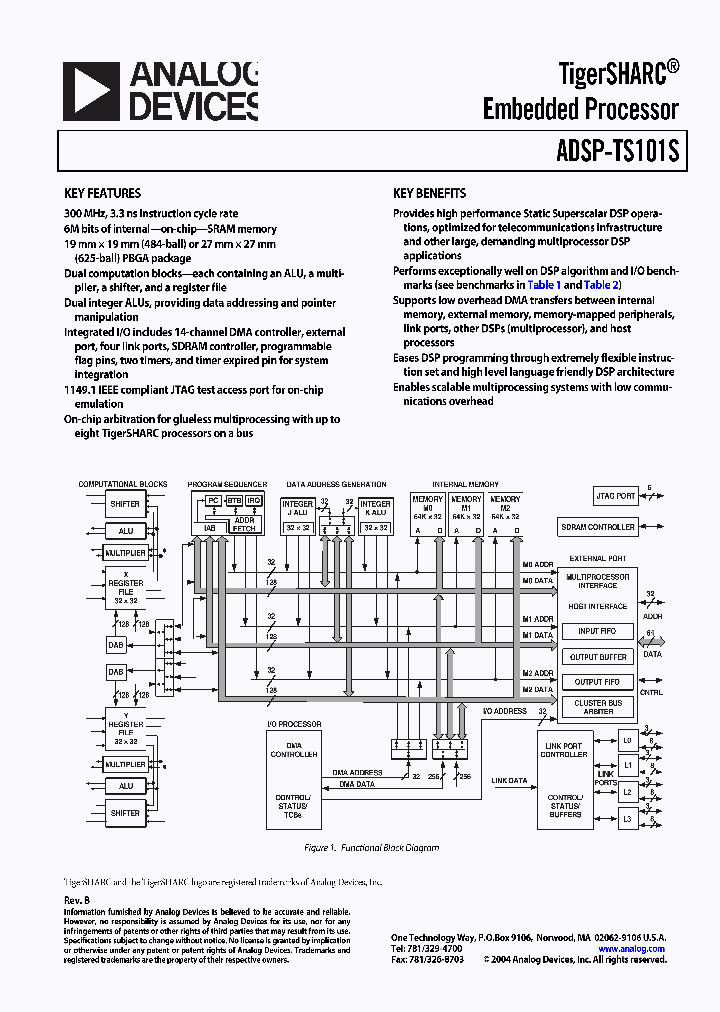 ADSP-TS101S_565004.PDF Datasheet Download --- IC-ON-LINE
