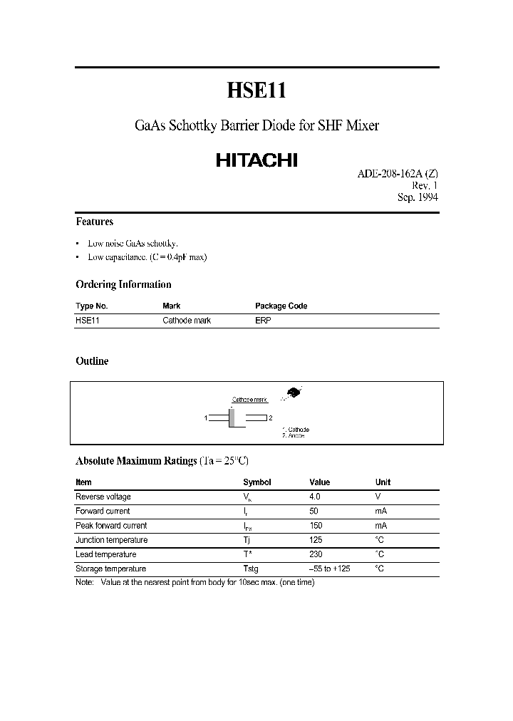 HSE11_515662.PDF Datasheet Download --- IC-ON-LINE