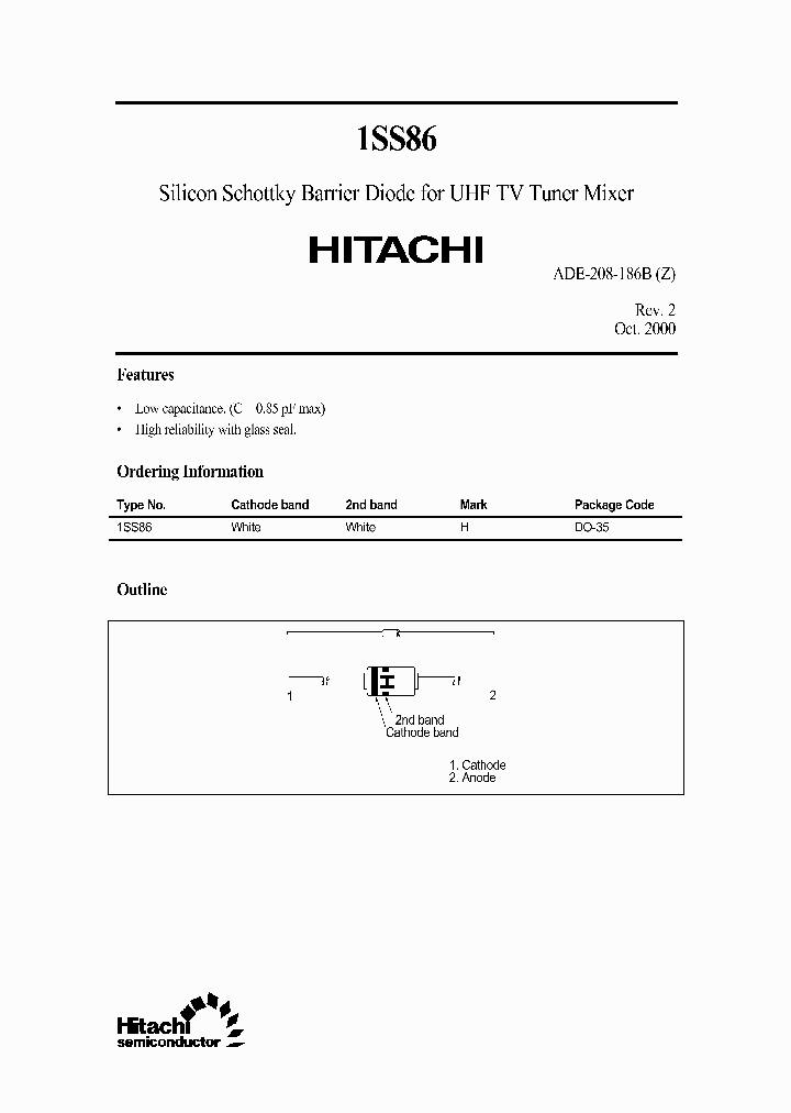 1SS86_651039.PDF Datasheet Download --- IC-ON-LINE