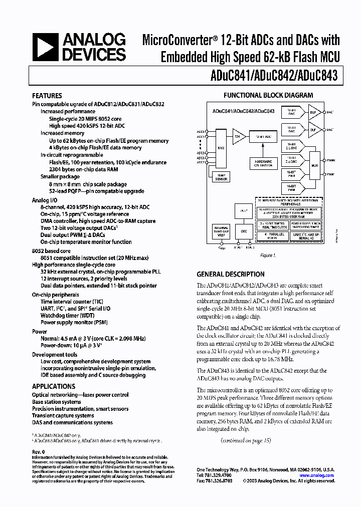 ADUC841BCP8-3_659102.PDF Datasheet Download --- IC-ON-LINE