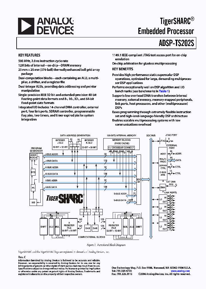 ADSP-TS202S06_565123.PDF Datasheet Download --- IC-ON-LINE