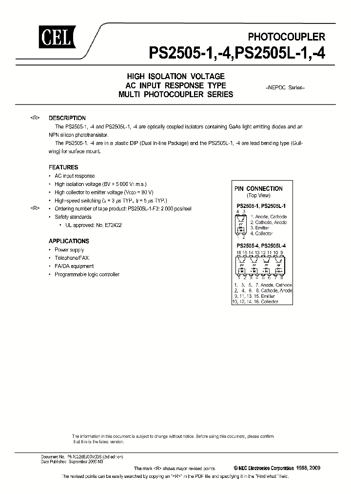 PS2505-2-A_569609.PDF Datasheet Download --- IC-ON-LINE