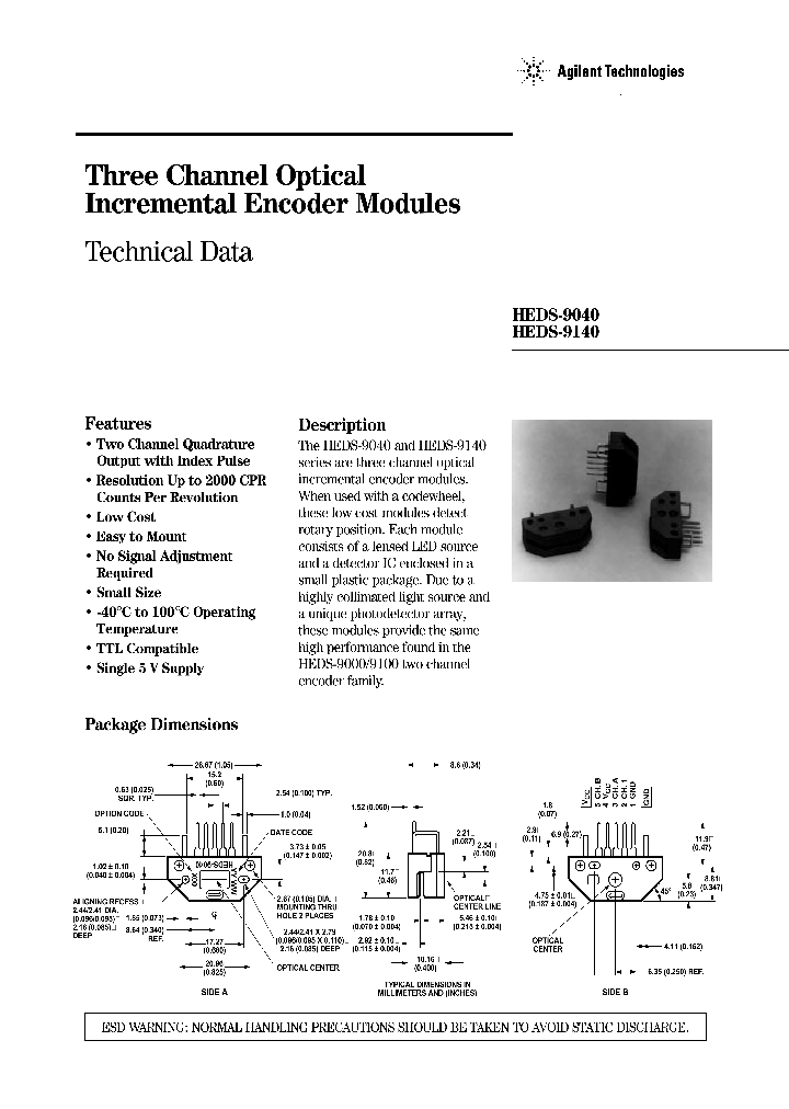 HEDS-8905_717900.PDF Datasheet Download --- IC-ON-LINE