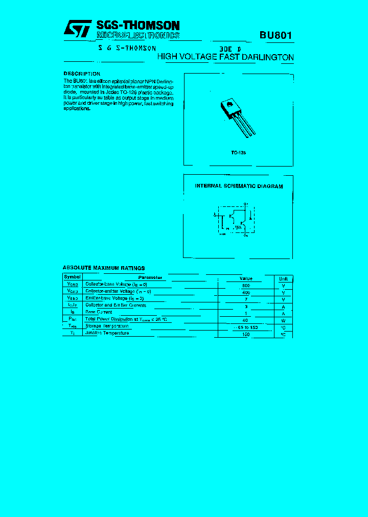 BU801_725654.PDF Datasheet Download --- IC-ON-LINE