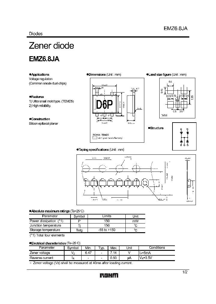 EMZ68JA_619818.PDF Datasheet Download --- IC-ON-LINE