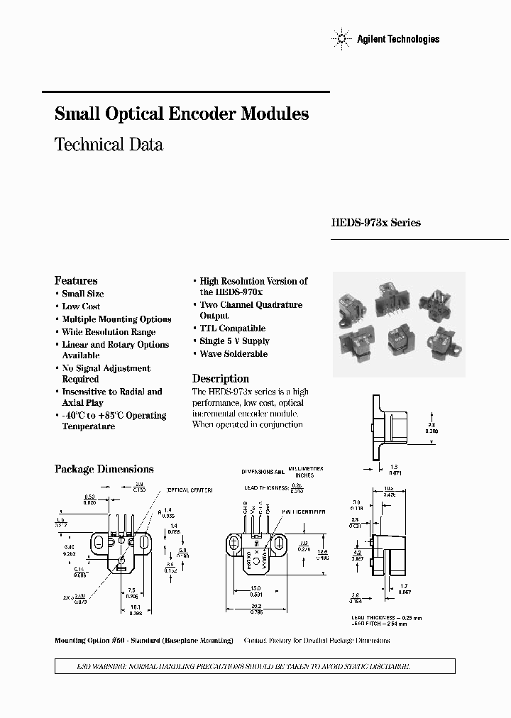 HEDS-9730_736967.PDF Datasheet Download --- IC-ON-LINE