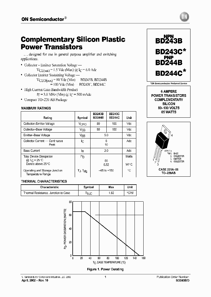 BD243B-D_923240.PDF Datasheet Download --- IC-ON-LINE