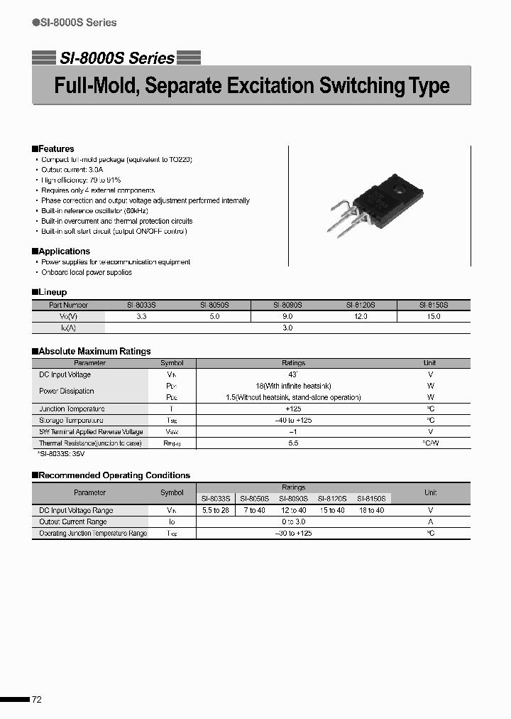 SI-8150SE_923443.PDF Datasheet Download --- IC-ON-LINE