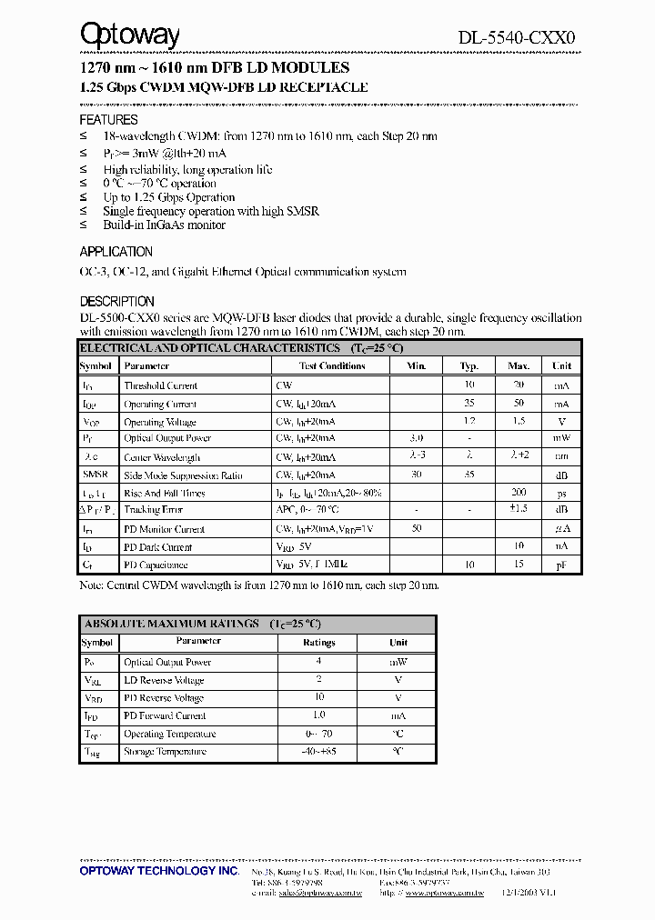 DL-5540-C310-FS_686677.PDF Datasheet Download --- IC-ON-LINE