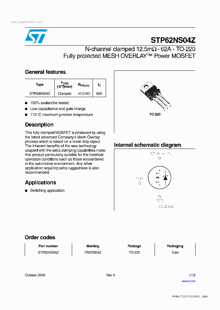 P62NS04Z_828530.PDF Datasheet Download --- IC-ON-LINE