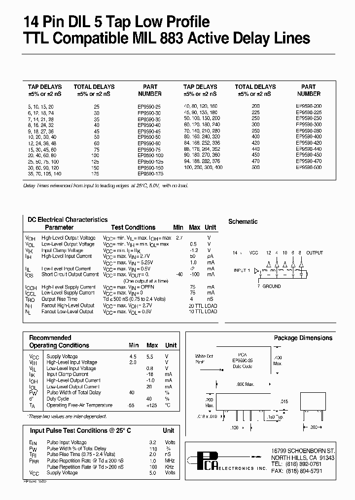 EP9590-500_1344900.PDF Datasheet Download --- IC-ON-LINE