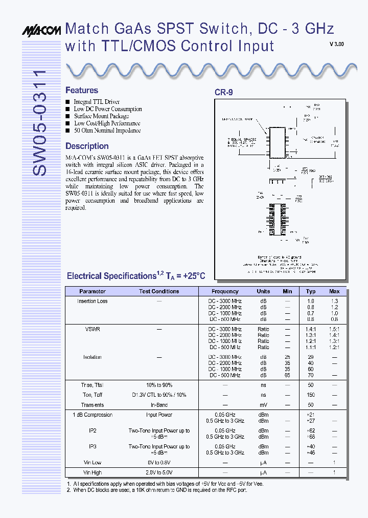 SW05-0311_1361730.PDF Datasheet Download --- IC-ON-LINE
