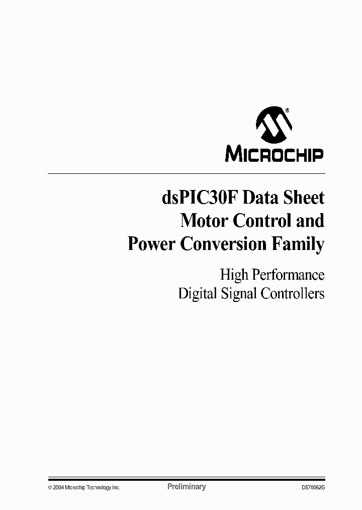 DSPIC30F3010_1490660.PDF Datasheet Download --- IC-ON-LINE