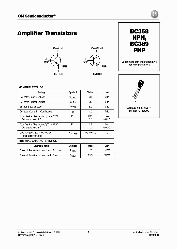 BC368-D_1526591.PDF Datasheet Download --- IC-ON-LINE