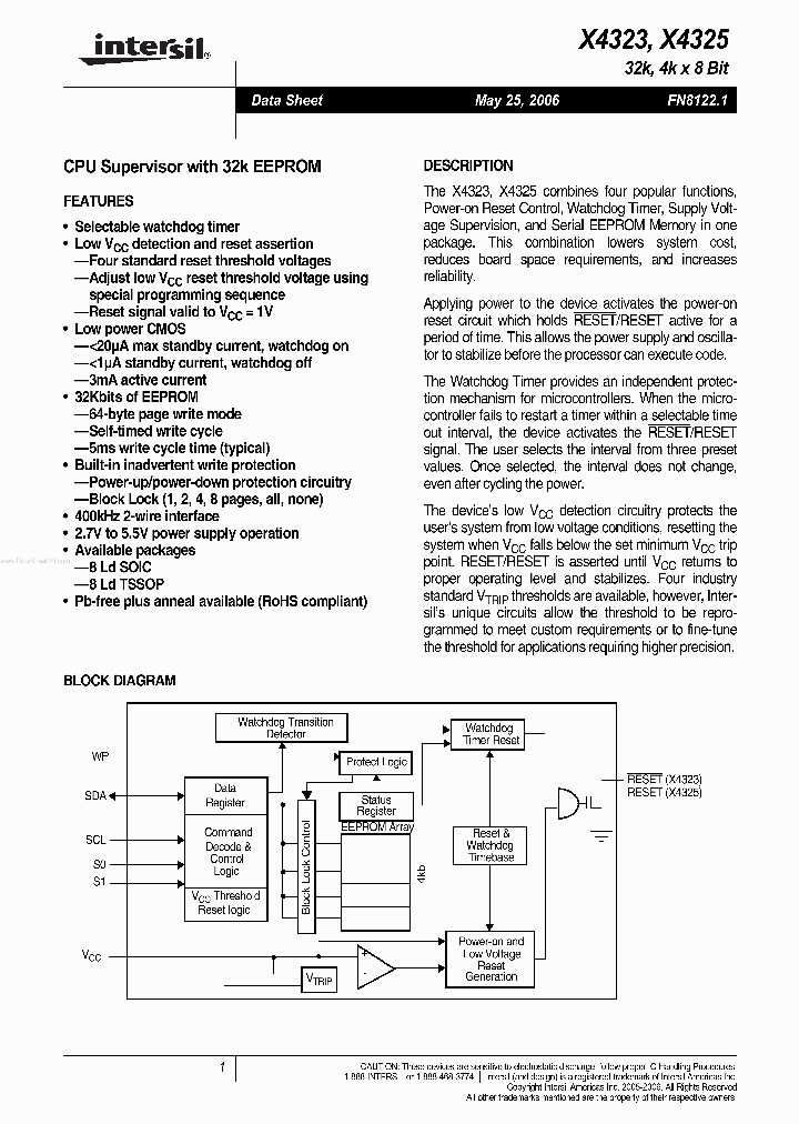 X4323_1562923.PDF Datasheet Download --- IC-ON-LINE