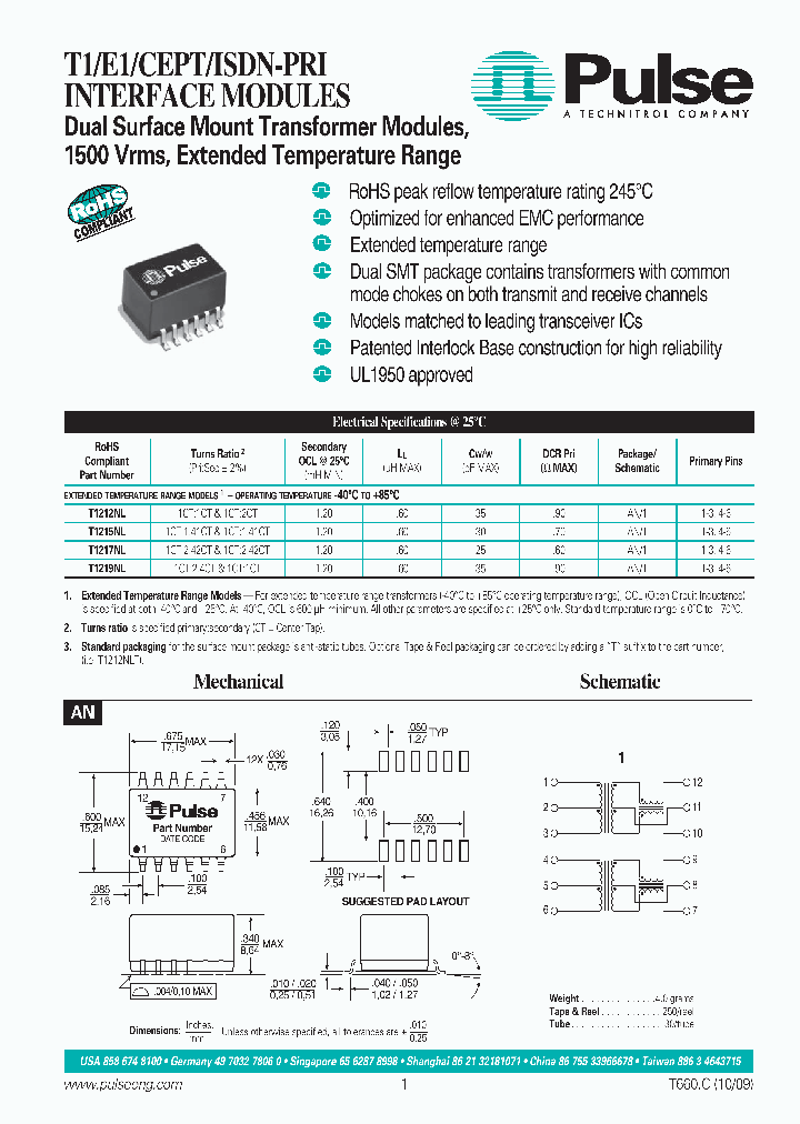 T1210_993691.PDF Datasheet Download --- IC-ON-LINE