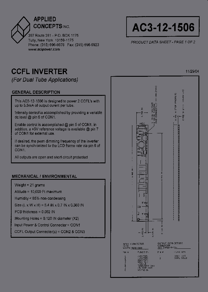 AC3-12-1506_1621755.PDF Datasheet Download --- IC-ON-LINE
